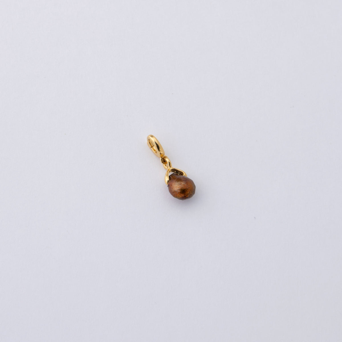 Bruna Caramel Mini Pearl Charm | Freshwater Pearl - Raiz