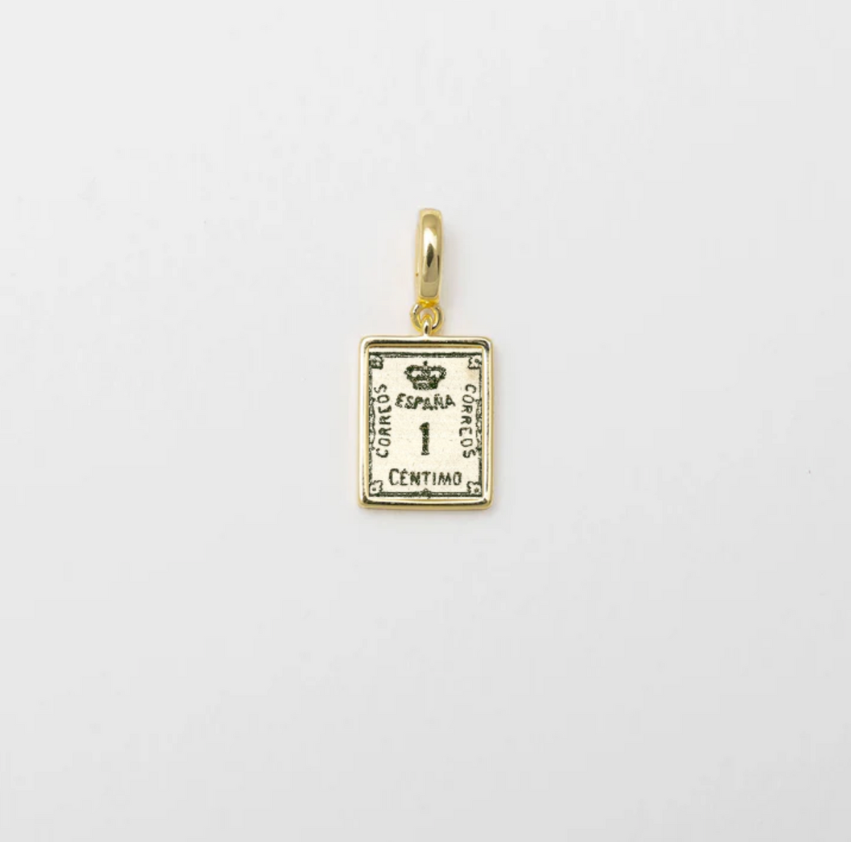 Spain Charm | Vintage Spanish Postage Stamp Jewelry - Raiz